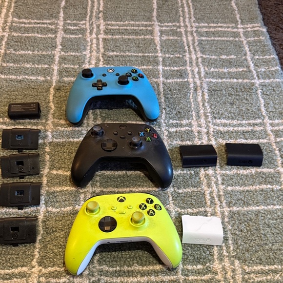 Other | Blue Black And Yellow Wireless Controllers | Poshmark